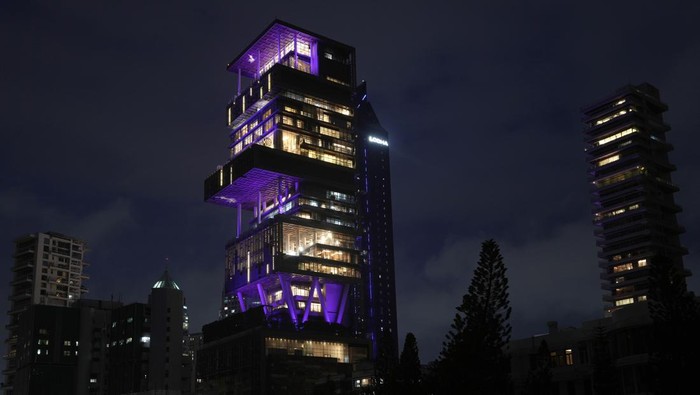 Rumah 27 Lantai Orang Terkaya India, Tahan Gempa dan Mahal - Berita ...